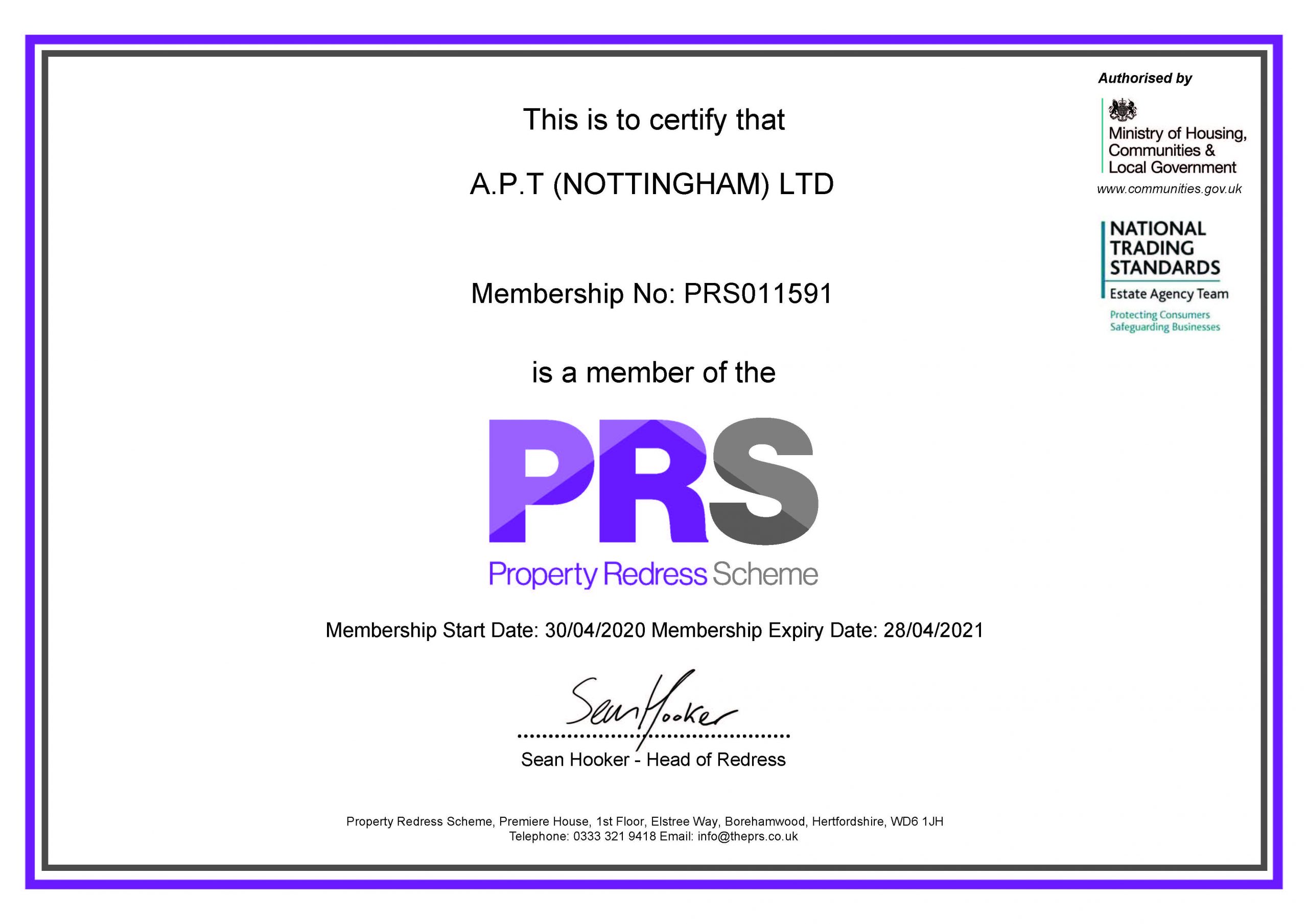 Accreditation & Regulatory Certifications - Able Property Trust